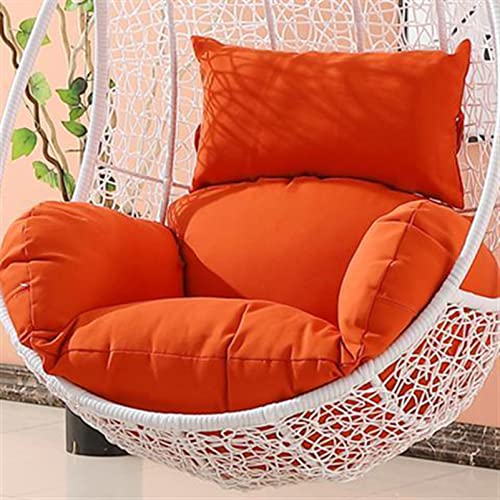 MHUQIA Hanging Basket Chair Cushions, Hanging Egg Chair Cushion Replacement, Indoor, Hanging Hammock Chair Cushion, Thick Nest Back Pillow Patio Garden Swing Chair Cushion Seat Pads (E)