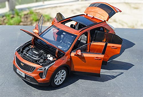 Models Vehicle Replica Car 1 18 Fit for Cadillac XT4 SUV Simulation Model Car Metal Diecast Minicar Scale Model Collectibles Souvenir Collectible Gift 2023 2024 (Color : White)