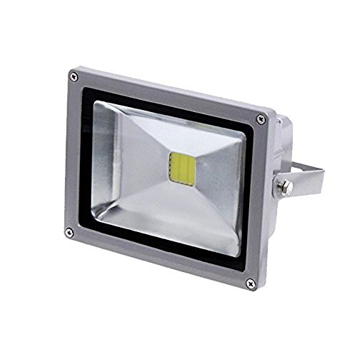 ETOPLIGHTING LEF120V20DL-1P Ultra Bright 20W LED Flood Outdoor Home Garden Security Light Daylight White 1600 lm Waterproof