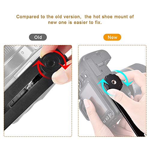 UTEBIT 8 inch Flash Bracket, Dual Camera Mount Flash Bracket Extension Bar with 1/4 Screw Hot Shoe, Straight Flash Bracket Tripod Mount for DSLR Camera LED Light Studio Video Microphone, 2Packs