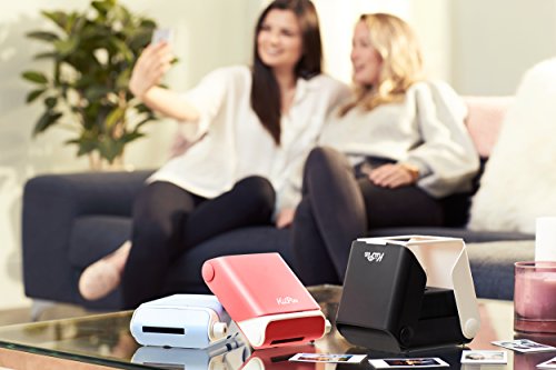 KiiPix Portable Portable Printer & Photo Scanner Compatible with FUJIFILM Instax Mini Film, Black