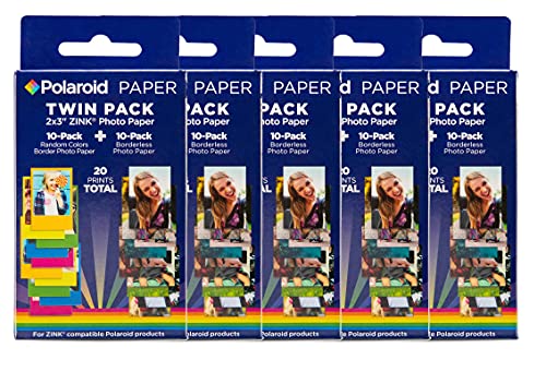 Polaroid 2x3Êș Premium Zink Photo Paper (50 Pack) Compatible with Polaroid Mint Camera, Snap/Snap Touch Instant Print Cameras & Polaroid Mint and Zip Photo Printers