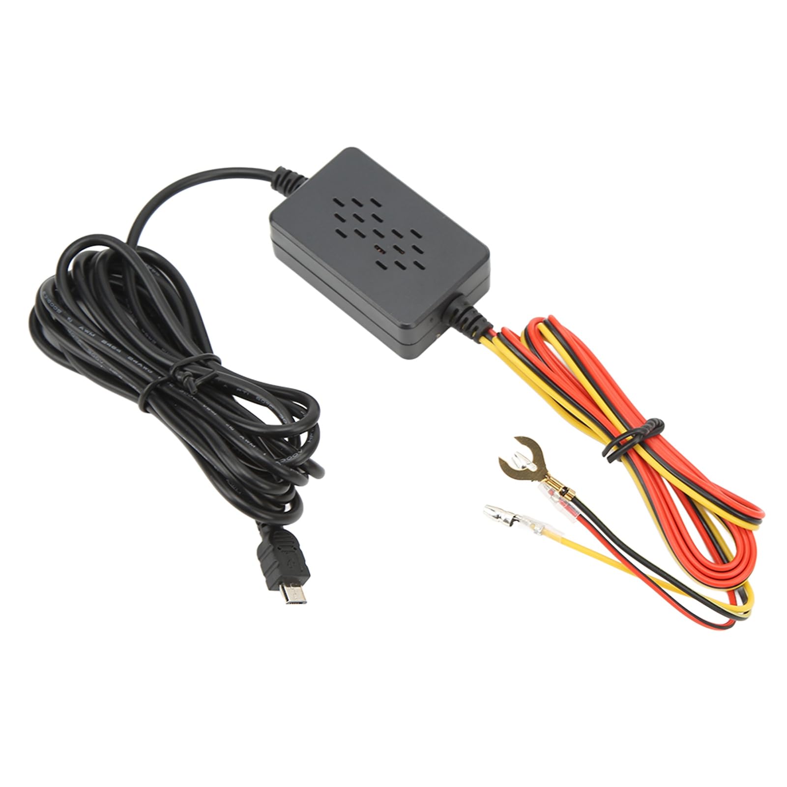 Cam Hardwire Kit, USB Cable Hardwire, Car Dashcam Hardwire, USB Adapter Overheating Protection for Mirror Cam GPS Navigator Radar Detector (MICRO)