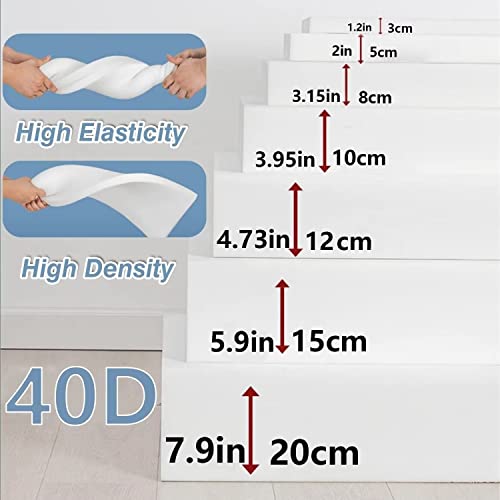 Custom Bench Cushion,Personalized Size Bench Pad with Non-Slip Bottom,Indoor/Outdoor Thickened Foam Furniture Cushions for Garden Patio Bench Swing ,Bay Window Seat Pads,Washable Sofa Cushion