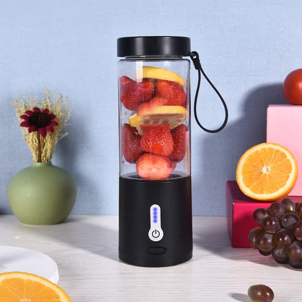 ESSISH 530ML Electric Juicer Portable Smoothie Blender USB Rechargeable Food Processor Fruit Mixer Mini Juicer Blender Cup A
