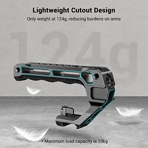 SmallRig Lightweight NATO Top Handle, Quick Release NATO Grip for DSLR Camera Cage, Universal Top Handle with 5 Cold Shoe Adapters and NATO Clamp (Lite) - 3766