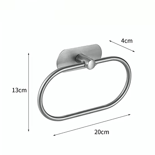 VEMMIO Towel Ring Useful Toilet Clothes Holder Wall Mount Storage Racks Towel Ring Hand Towel Holder Washcloth Hanger Ring Racks (Color : Gold)