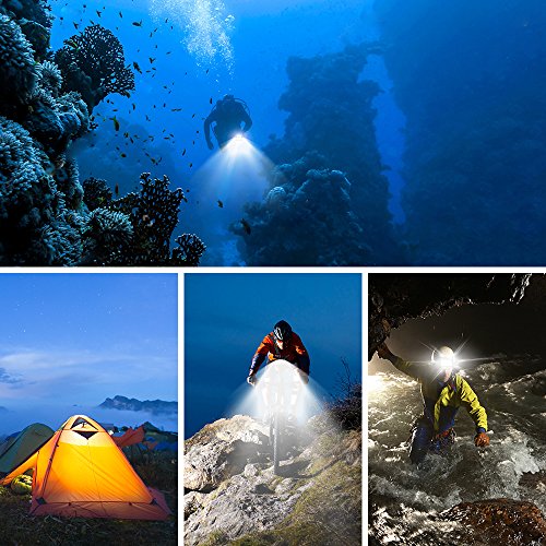 Suptig Underwater Lights Dive Light 84 LED High Power Dimmable Waterproof LED Video Light Waterproof 164ft(50m) for Gopro Canon Nikon Pentax Panasonic Sony Samsung SLR Cameras