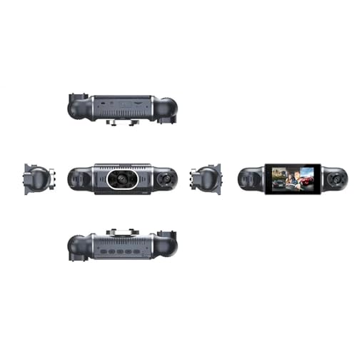 4-Channel Front and Rear Dash Cam - 360-Degree Panoramic Recording for Enhanced Safety, HD 1080P Car Interior and Exterior Camera - Clear Images and Wide Coverage