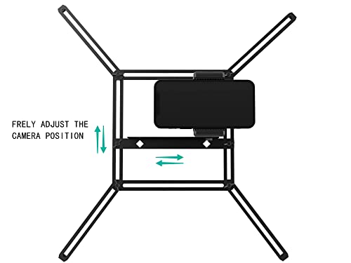 Action Camera Fence Mount Metal Backstop Chain Link Fence Mount for GoPro/Smartphone-Ideal Backstop Camera Mount for Recording Baseball,Softball and Tennis Games
