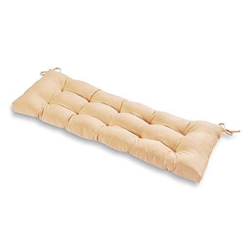 Greendale Home Fashions Outdoor 51x18-inch Bench Cushion, Set of 1, Sand Dollar
