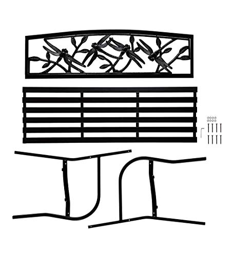 Plow and Hearth Dragonfly Metal Garden Bench