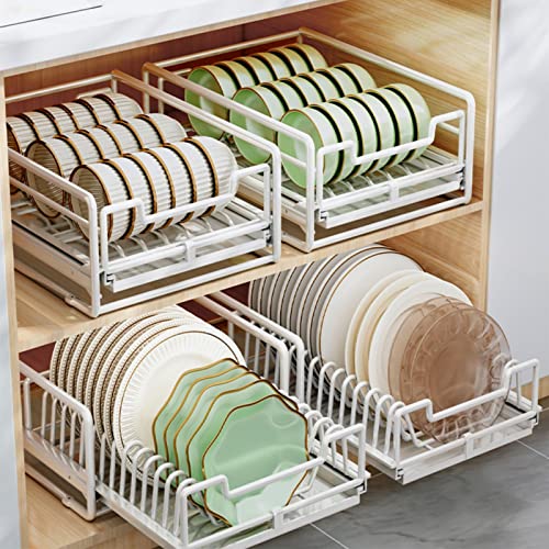 WEKIVA Under Sink Organizers,Kitchen Cabinet Organization,Cabinet Organizers and Storage, Pull-Out Wire Baskets Pull Out Under Cabinet Sliding Shelf Slide Out Pantry Shelves Sliding Drawer Storage