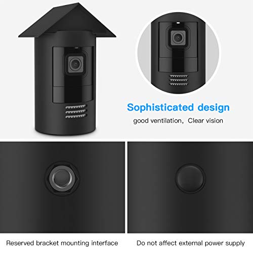 HOLACA Water-Proof Silicone Cover Protective Case for Ring Stick Up Cam Battery HD Security Camera(3rd Generation) - Anti-Scratch Protective Cover for Full Protection (Black)