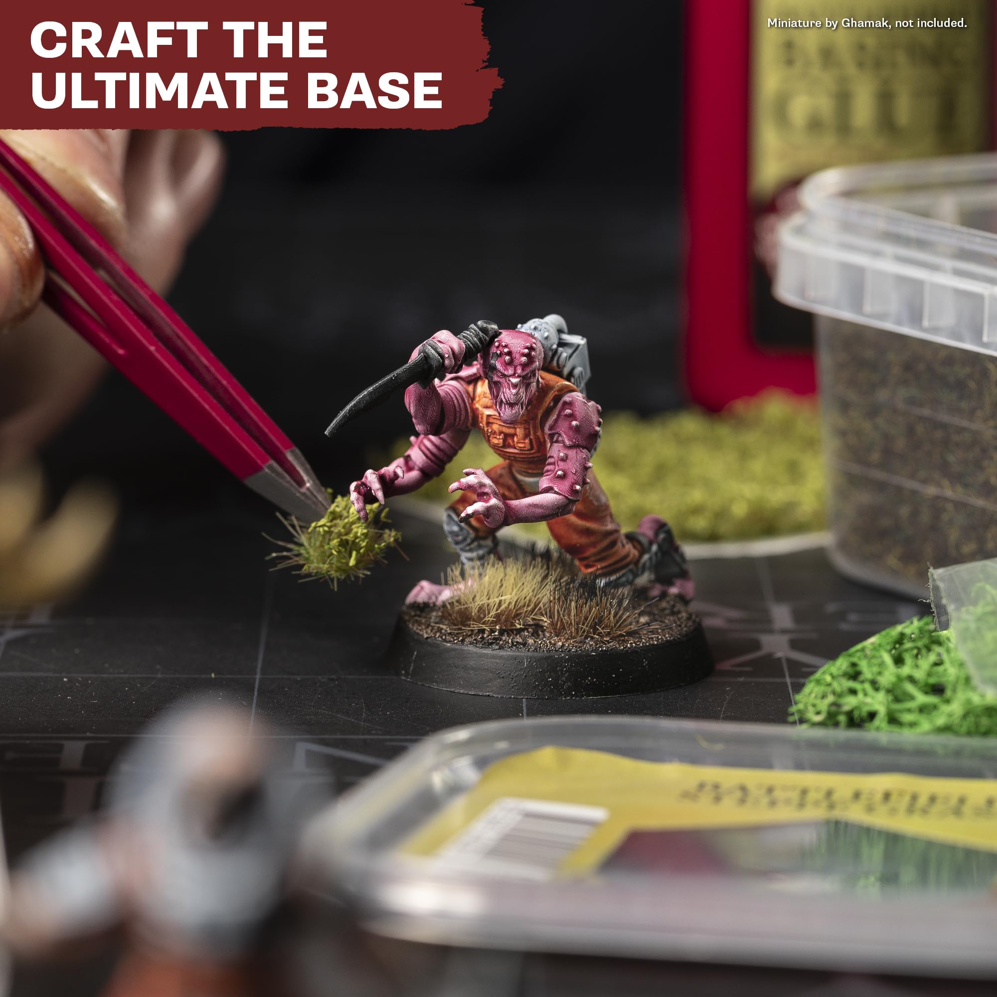 The Army Painter Battlefields Basing Set - Terrain Model Kit for Miniature Terrain Bases - Diorama Supplies with Landscape Rocks, Scenic Sand, Model Grass, Tufts & Free Basing Glue