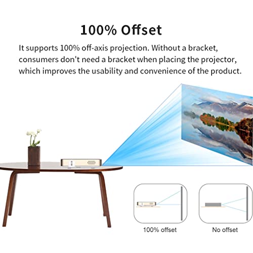 XINGTU S350 Mini Dlp Projector Smart Tv Android 9.0 Pico Protable 1080p Outdoor 4k Cinema for Smartphone ( Color : D )