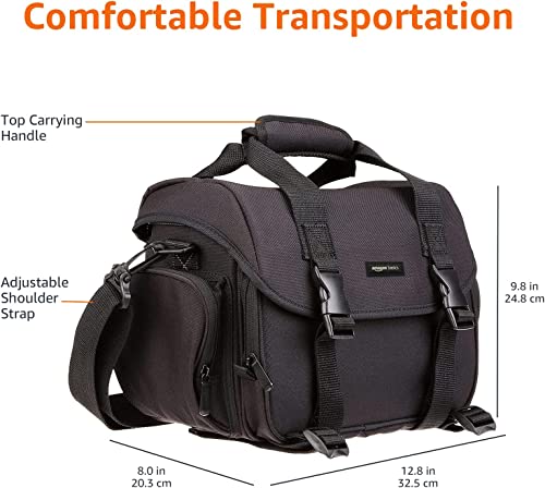Amazon Basics Large DSLR Gadget Bag (Orange interior)