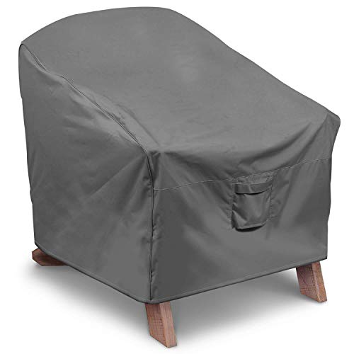Vailge Patio Adirondack Chair Covers, Heavy Duty Patio Chair Cover, Waterproof Outdoor Lawn Patio Furniture Covers (Standard - 1 Pack, Grey)