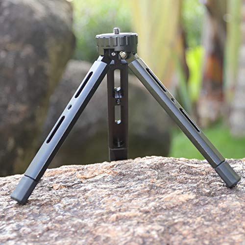 EaxanPic Aluminum Mini Tripod,Desktop Tabletop Stand Tripod for Zhiyun Smooth Q/4, Crane Plus/2, Osmo Mobile, Ronin-S, Vimble 2,Gimbal Handle Grip Stabilizer Tripod