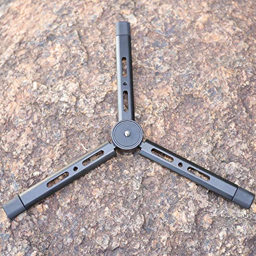 EaxanPic Aluminum Mini Tripod,Desktop Tabletop Stand Tripod for Zhiyun Smooth Q/4, Crane Plus/2, Osmo Mobile, Ronin-S, Vimble 2,Gimbal Handle Grip Stabilizer Tripod