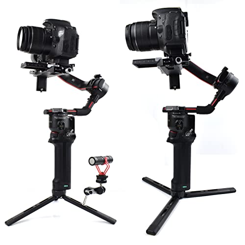 EaxanPic Aluminum Mini Tripod,Desktop Tabletop Stand Tripod for Zhiyun Smooth Q/4, Crane Plus/2, Osmo Mobile, Ronin-S, Vimble 2,Gimbal Handle Grip Stabilizer Tripod