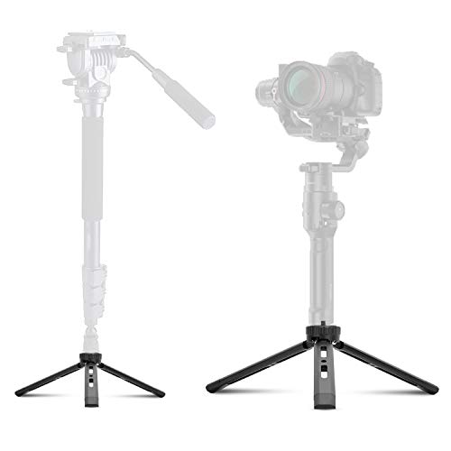 EaxanPic Aluminum Mini Tripod,Desktop Tabletop Stand Tripod for Zhiyun Smooth Q/4, Crane Plus/2, Osmo Mobile, Ronin-S, Vimble 2,Gimbal Handle Grip Stabilizer Tripod