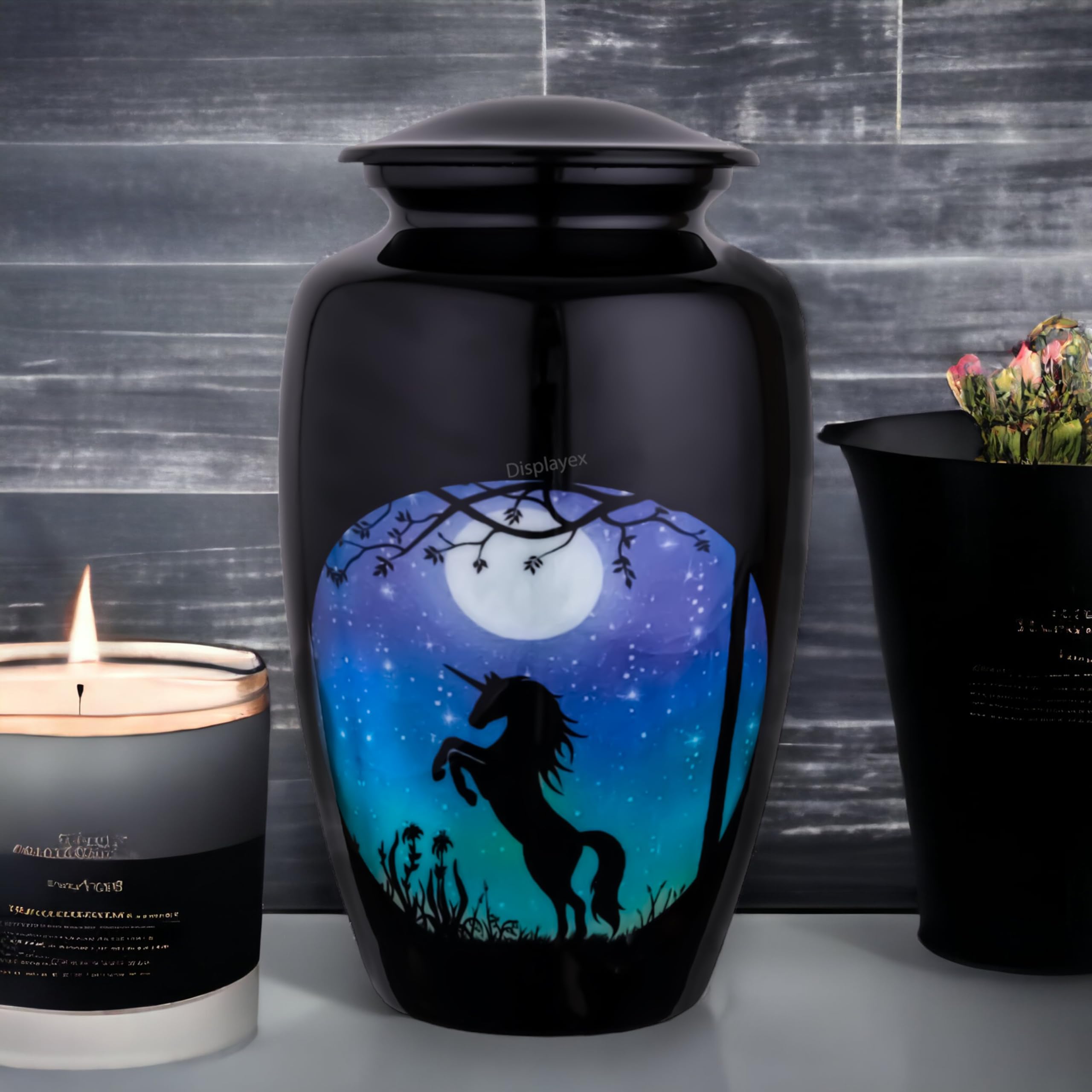 Urn for Ashes Adult Male, Female & Child - Decorative Urns, Cremation Urns for Human Ashes, Funeral Urns, Urn for Ashes for Women, Unicorn Urns (Standard, Large)