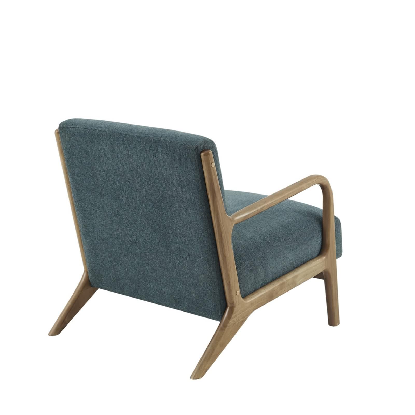 Solid Wood Chair, Chairs Living Room Accent Seating Armchair Teal Comfy Modern Home Furniture 32.75" L X 27.50" W X 29" H