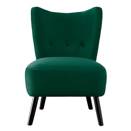 Gray Accent Chair, Living Room Chairs Trendy Armless Solid Wood Comfy Modern Home Furniture 27.50" L X 22.50" W 33" H