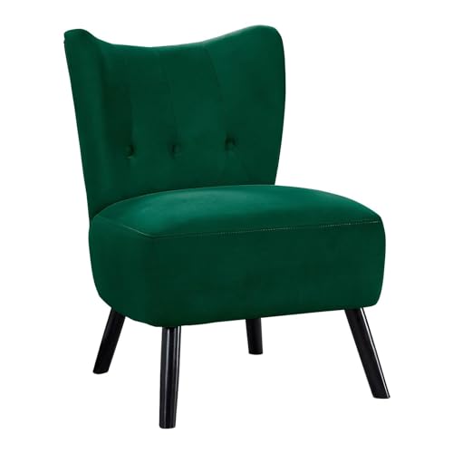 Gray Accent Chair, Living Room Chairs Trendy Armless Solid Wood Comfy Modern Home Furniture 27.50" L X 22.50" W 33" H