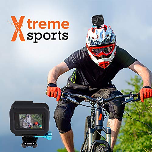 MiPremium Frame Mount Housing Case for GoPro Hero 7 6 & 5 Black Silver & White. Cover Shell Cage Accessories Kit with Aluminium Screw & Quick Release Buckle Socket Accessory for Hero7 Hero6 Hero5