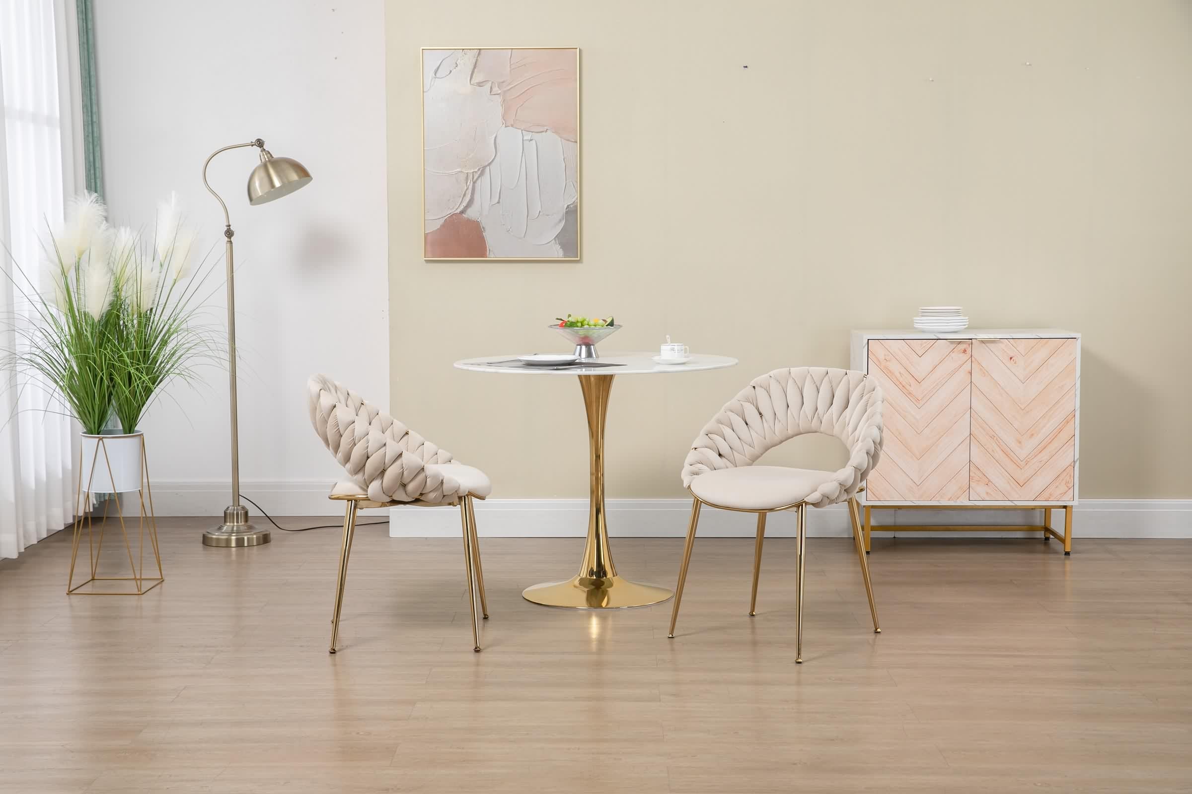 Adjustable Chair, Accent Chairs for Living Room Armless Polyester Ivory Comfy Modern Home Furniture 22.44" Lx20.87 Wx29.92 H