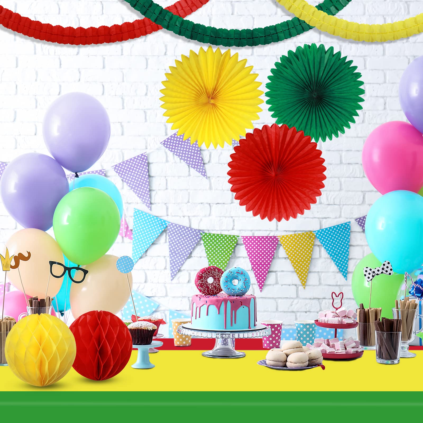 Cinco De Mayo Tablecover Plastic Tablecloth Party Foil Decorations Masquerade Party Decorations for Graduation Mexican Fiesta Independence Day Halloween Party Supplies (Bright Style, 51 x 71 Inch)