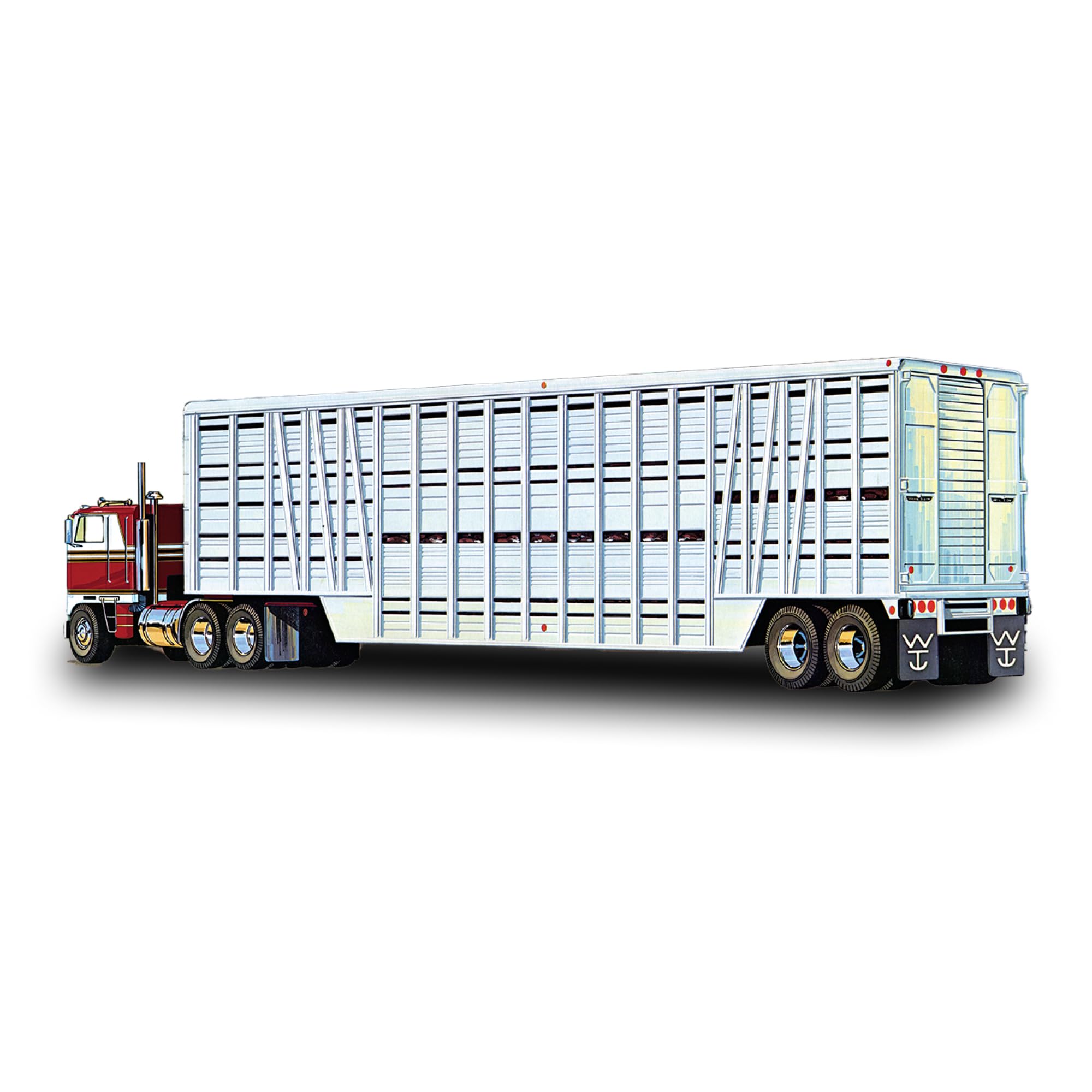 AMT Wilson Livestock Van Trailer 1:25 Scale Model Kit
