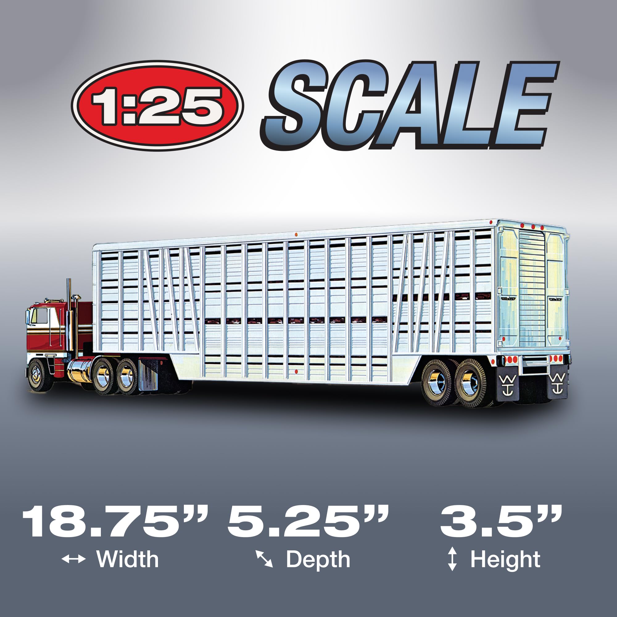 AMT Wilson Livestock Van Trailer 1:25 Scale Model Kit