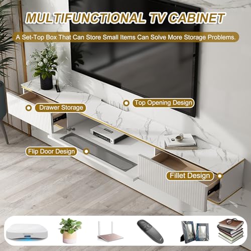 Modern Floating TV Unit,Wall-Mounted Storage Cabinet,Small Apartment Tv Cabinet,Entertainment Center,Media Console (Color : Grey, Size : 120cm)