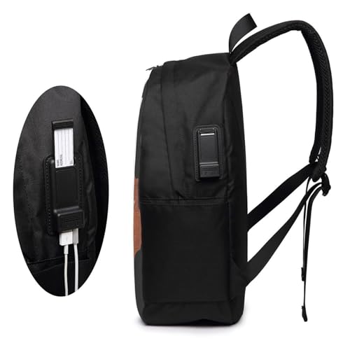 VNCXCNCN I Love TEXAS Laptop Backpack Classic Backpack Music Elements Travel Backpack Sports Backpack With USB port