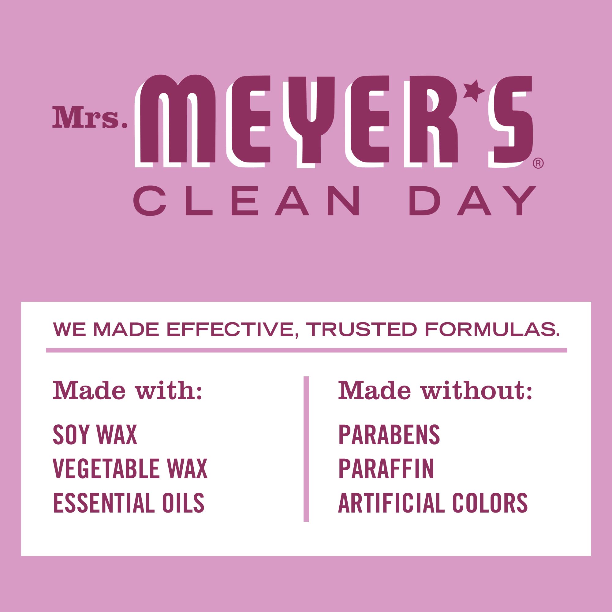 Mrs. Meyer's Soy Tin Candle, 12 Hour Burn Time, Made with Soy Wax and Essential Oils, Peony, 2.9 oz