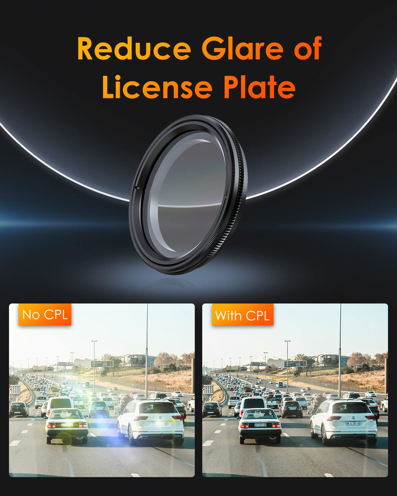 【Bundle: Vantrue S1 PRO Dual Dash Cam + Vantrue CPL Filter】 Vantrue S1 Pro 2.7K Front and Rear 5G Wi-Fi Dash Cam, 1944P Dual Hidden Dash Camera for Cars, Super Night Vision, Motion Detection