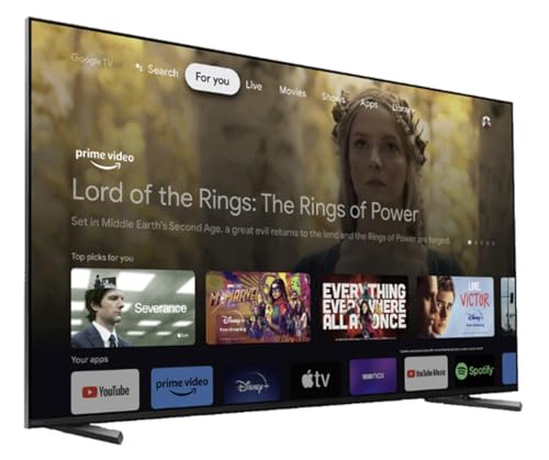 Sony XR55X90L 55 Inch 4K BRAVIA XR Full Array LED Smart Google TV with an ErgoAV ERTSL2-01B Tabletop TV Stand and Walts HDTV Screen Cleaner Kit (2023)(USED)