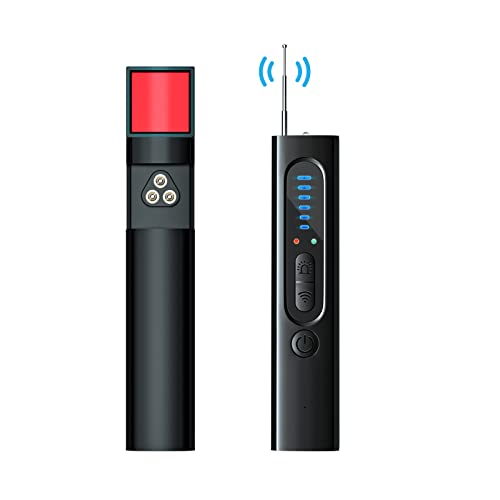 Hidden Camera Detectors, Anti-spy Hidden Devices Detector Pocket-size, RF Signal Bug GPS Tracker Hidden Camera Listening Device Detector, Wireless Signal Scanner Infrared Finder for Hotels Cars Travel