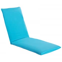 vidaXL Foldable Sunlounger Outdoor Garden Patio Beach Backyard Terrace Pool Sunbed Lounge Bed Seating Camping Folding Oxford Fabric Blue
