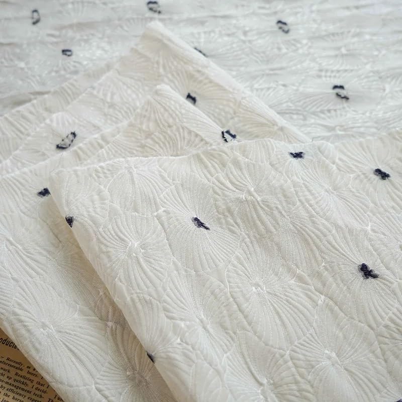 XMTXZYM 2 Meter Yarn Dyed Jacquard Fabric Women's Spring Summer Dress DIY Sewing Fabric