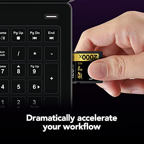 Lexar Professional 2000x 256GB SDXC UHS-II Memory Card, C10, U3, V90, Full-HD & 8K Video, Up To 300MB/s Read, for DSLR, Cinema-Quality Video Cameras (LSD2000256G-BNNNU)