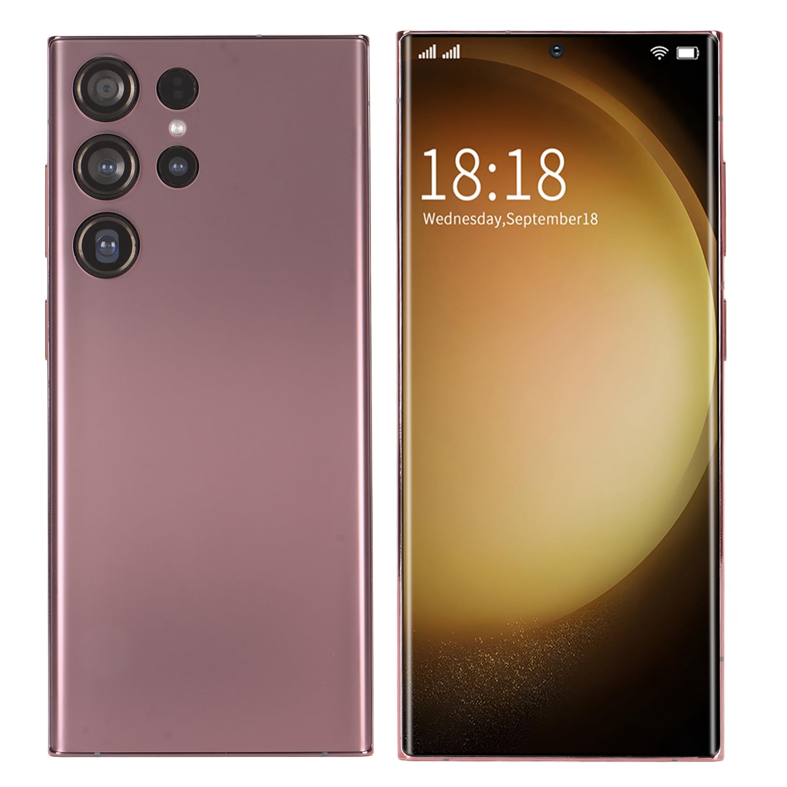 banapoy Unlocked Cell Phone, 6.8 HD Screen Unlocked Smartphone, 5G WiFi, 8GB RAM, 256GB ROM, Octa Core CPU, 24MP Camera, FM Radio, GPS, 2G 3G Dual SIM, Smart Mobile Phone for Android 13