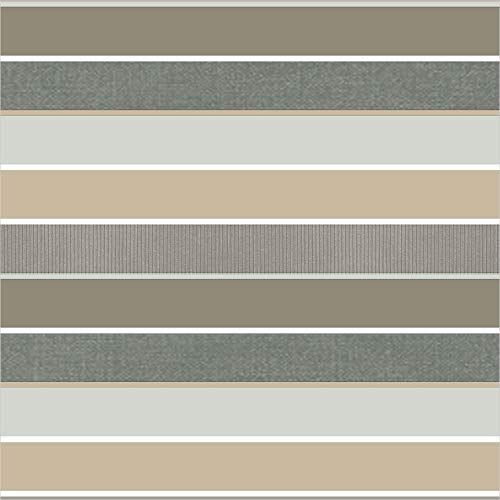 Garden Winds Signature Series 10 x 10 Two-Tiered Replacement Gazebo Canopy Top Cover - Stripe Stone