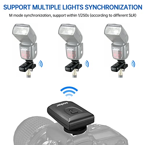 Godox CT-16 Wireless Radio Flash Trigger Receiver Kit,Fit Compatible for Canon Nikon Pentax DSLR Camera Studio 3-in-1 Flash Transmitter and Receiver
