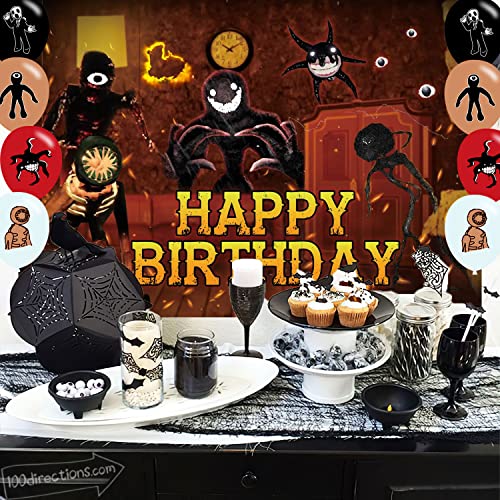 Doors Figure Game Birthday Party Decorations Supplies Doors Gaming Theme Backdrop Photography Background Banner Doors Figure Party Decoration - 5X7 FT