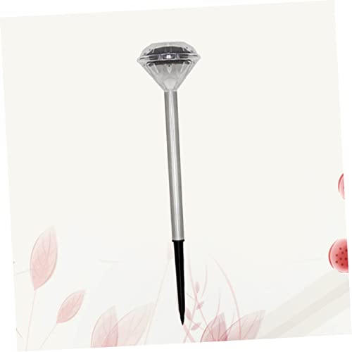 Outanaya Solar Light Outdoor LED Solar Lights Lawn Lights Solar Panels Garden Lights Lawn Lamp Garden LED Light Pathway LED Lights Solar Panel Lights Silver Rainproof LED Street Light
