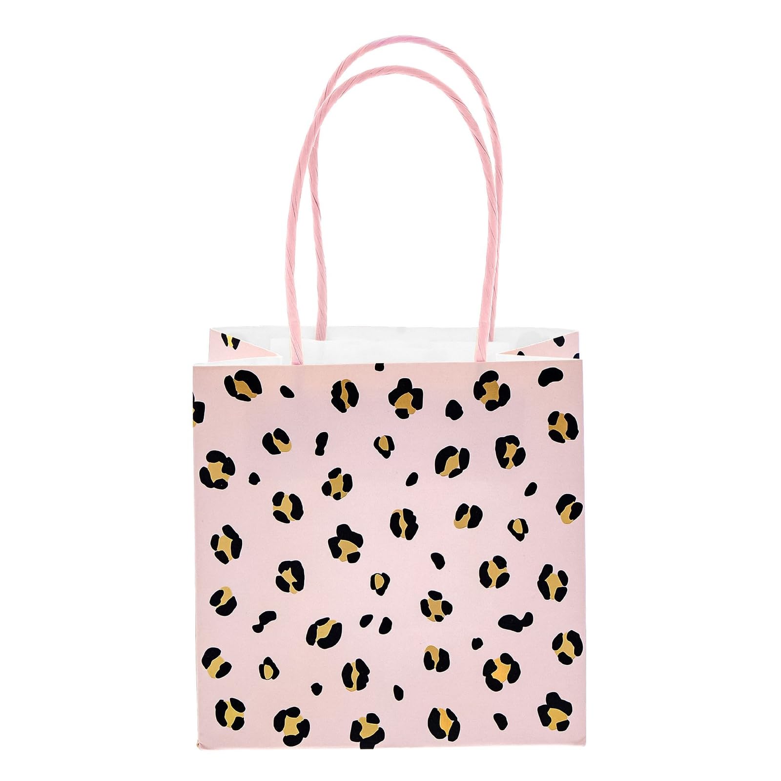 Sparkle and Bash Mini Gift Bags with Handles in 3 Pink Designs (5 x 5 x 3 in, 12 Pack)